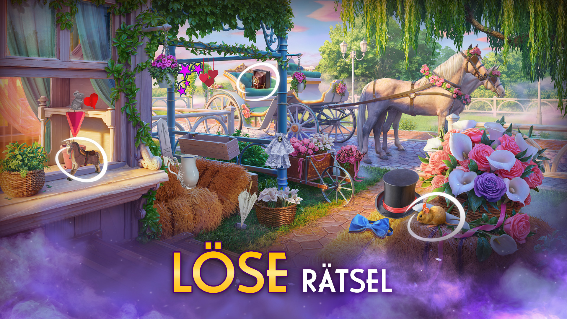 Twilight Land: Wimmelbildspiel und 3-Gewinnt-Puzzles. Finde Versteckte ...