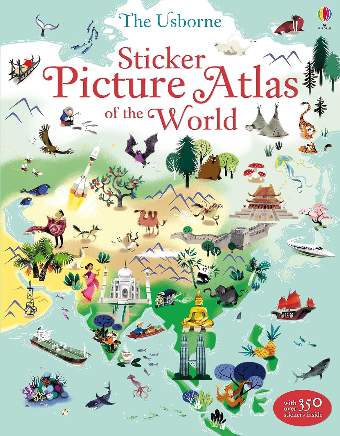 Amazon.co.jp: Sticker Picture Atlas of the World (Sticker Books) : 洋書