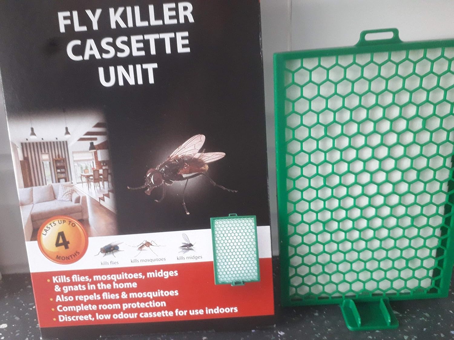 Rentokil fly killer cassette kills flies mosquitoes midges and knats ...