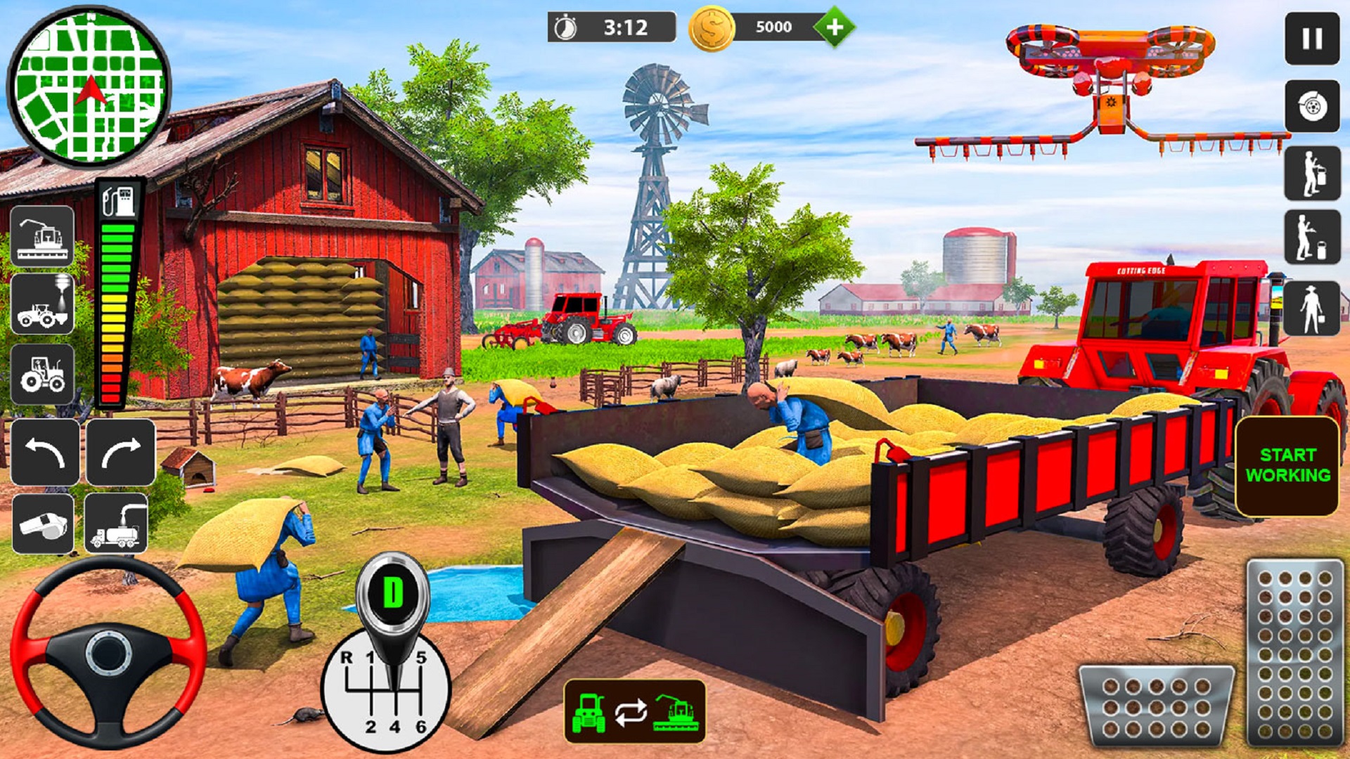 Real Tractor Driving Farming Games : Farm Tractor Simulator Farming ...