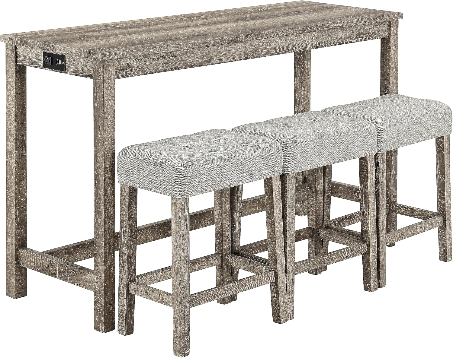 Amazon.com - Knocbel Classic 3-Person Counter Height Bar Table Set with ...