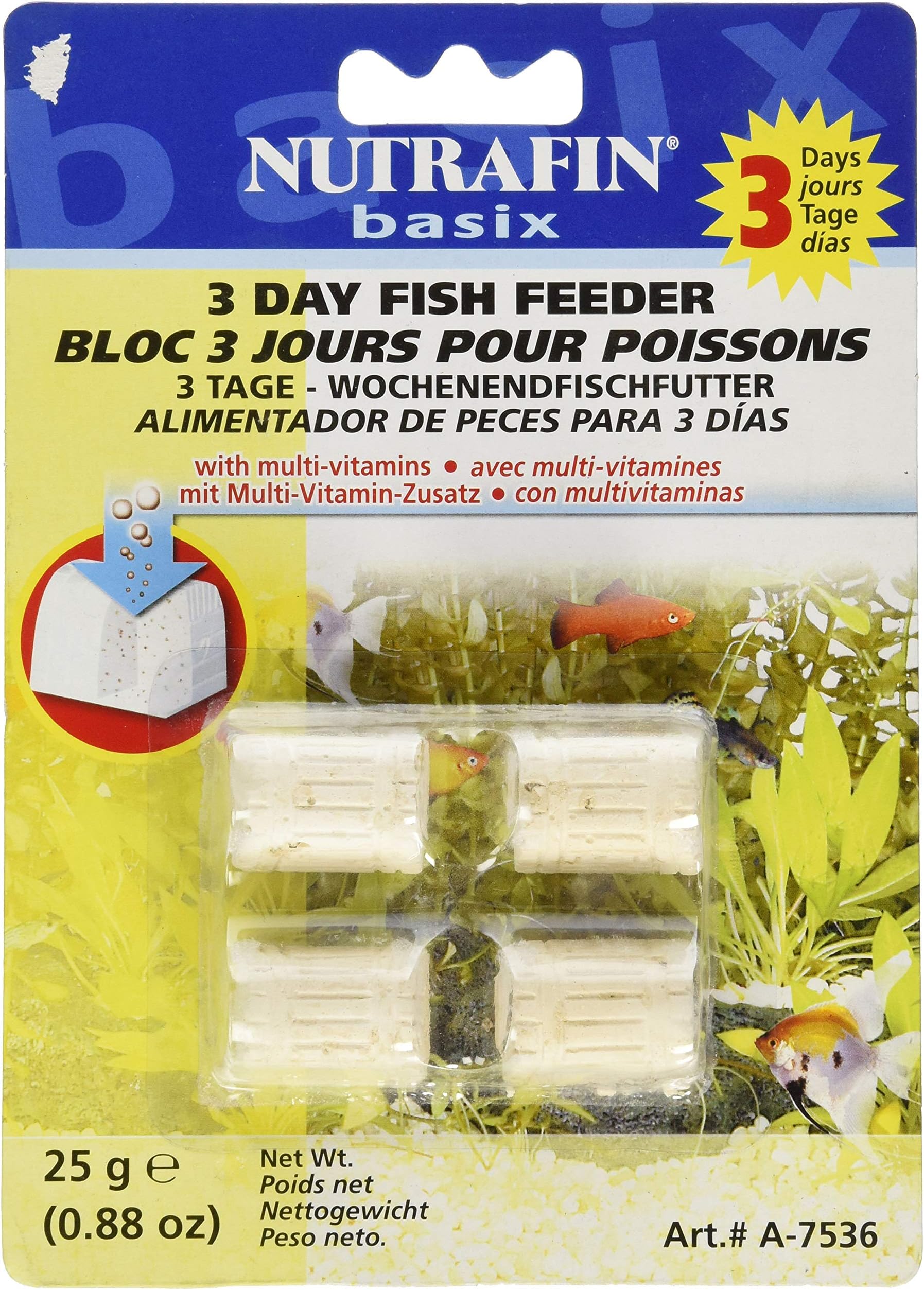 Aquarian Holiday Feeding Block, 28g : Amazon.co.uk: Pet Supplies