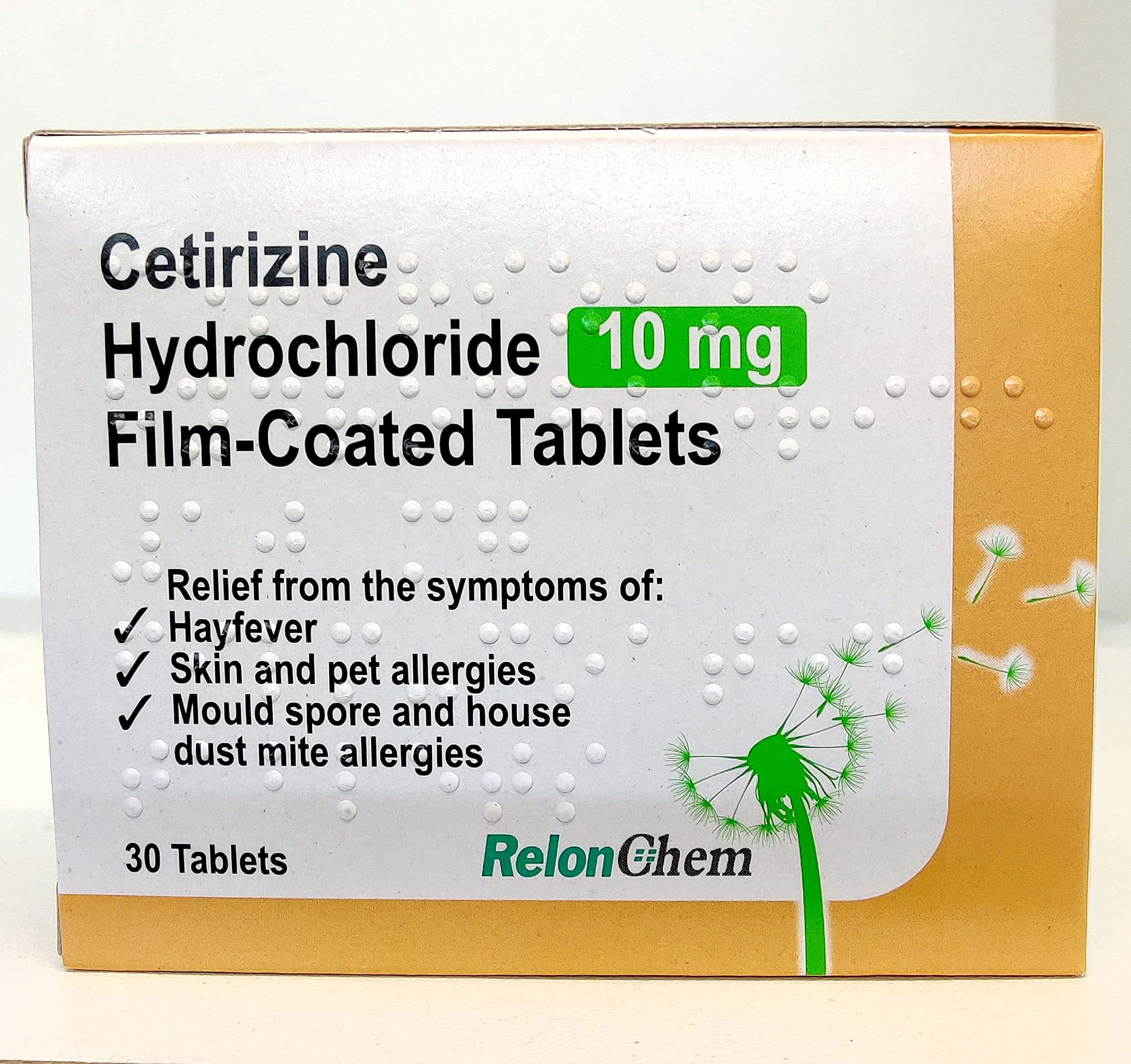 Allacan Cetirizine Hayfever Allergy Tablets (30 Tablets x 18 Packs ...
