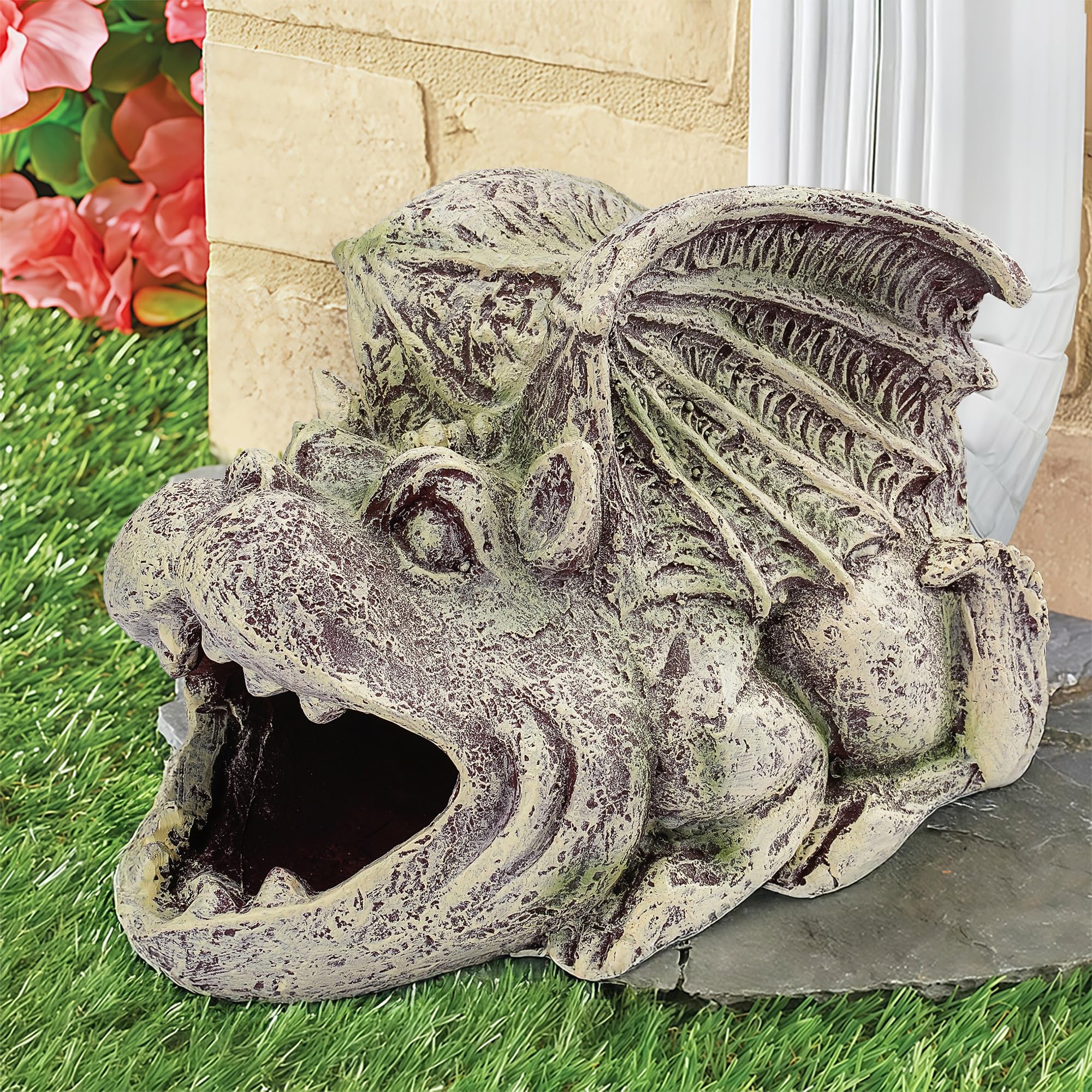 Snapklik.com : Real Gargoyle Sculpture Gutter Diverter Rain,Eco ...