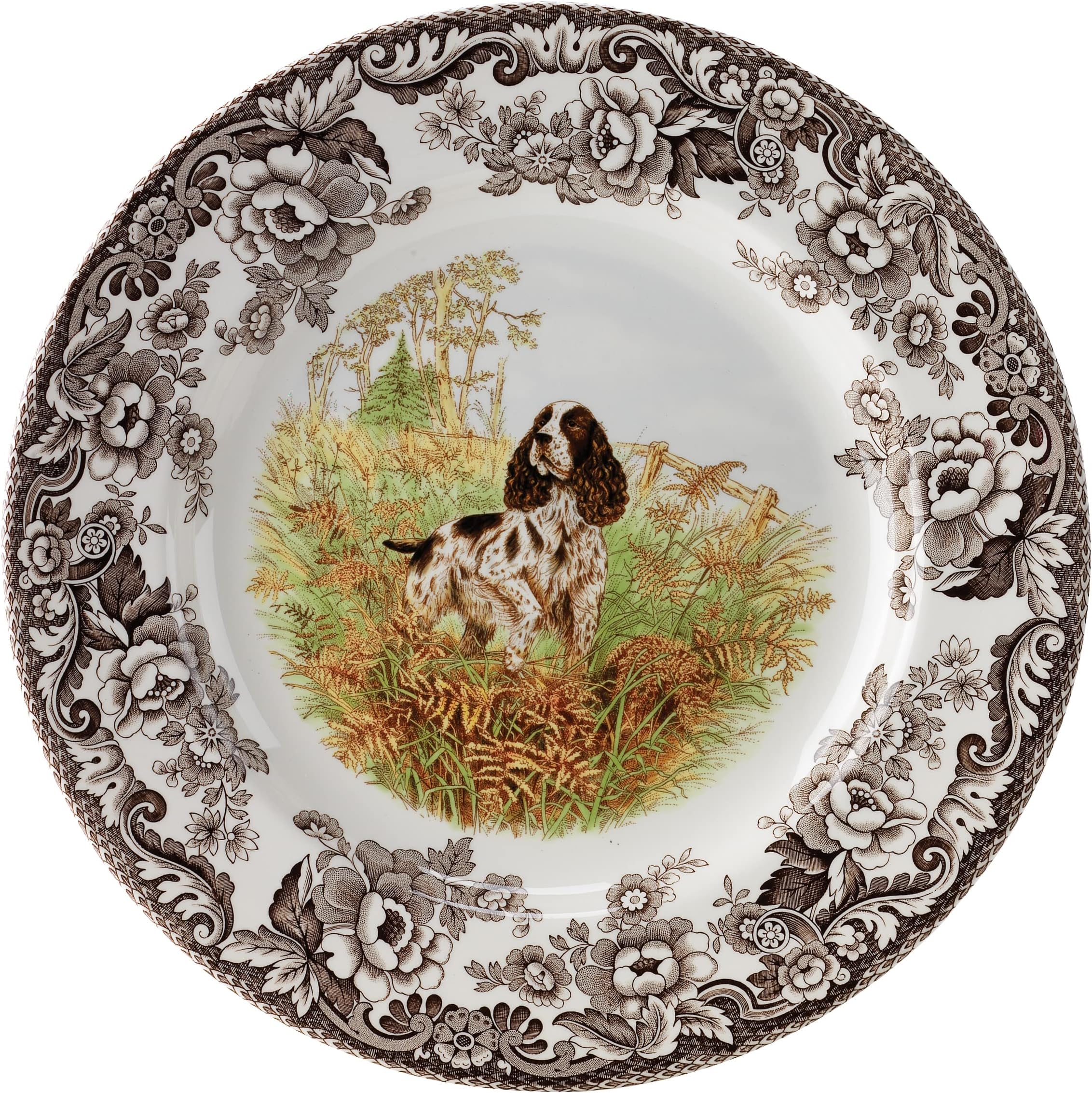 Amazon.com | Spode Woodland Dinner Plates, Turkey, Set of 4, 10.5 ...