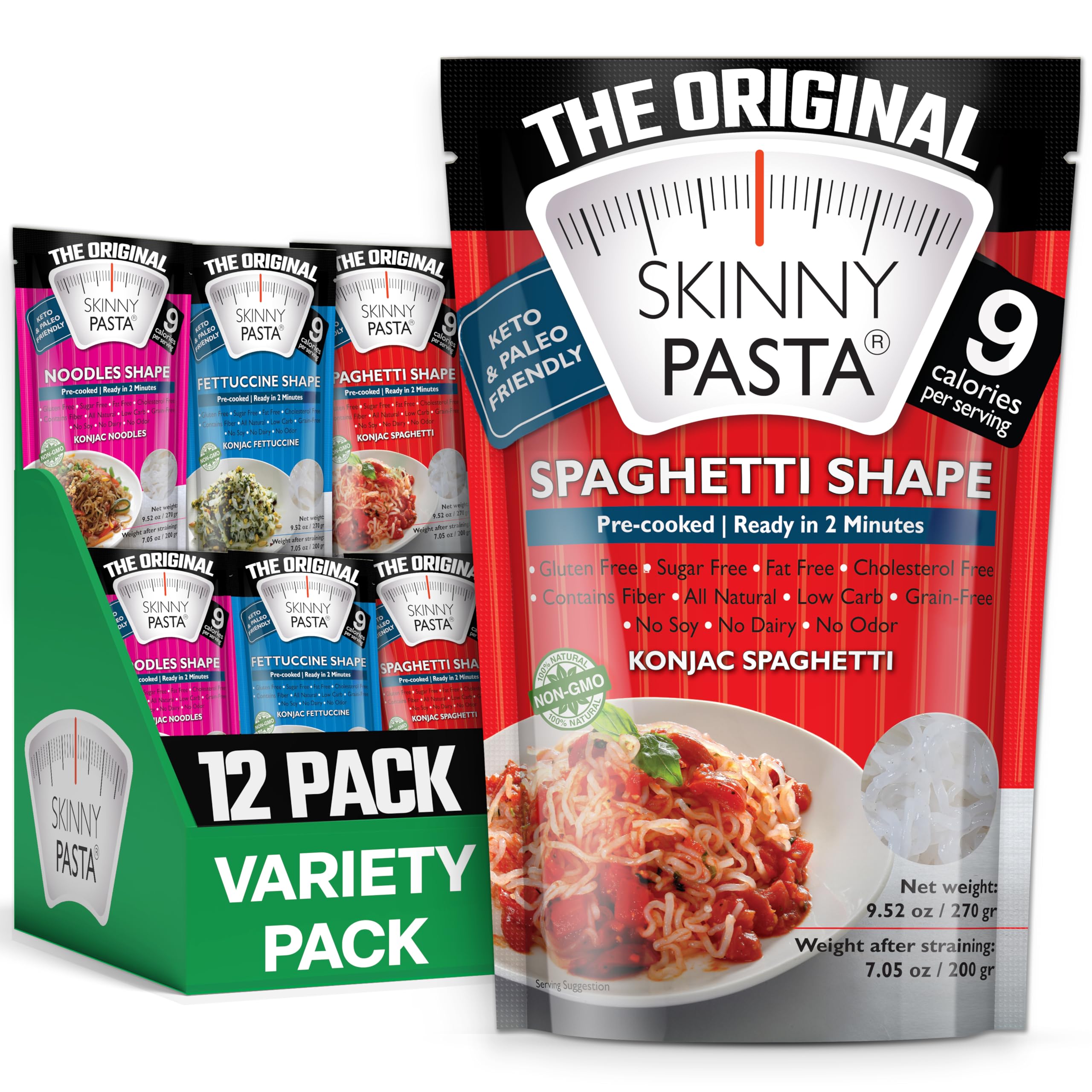 Amazon.com : The Real Skinny Pasta - Healthy Konjac Shirataki Noodles ...
