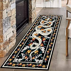 Amazon.com: Minimalist Rustic Snake Hallway Runner Rug for Walkway ...