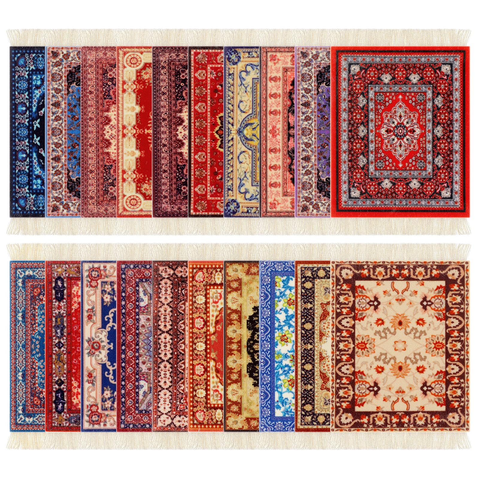 Amazon.com: Preboun 20 Pieces Rug Coasters for Drinks Carpet Coasters ...