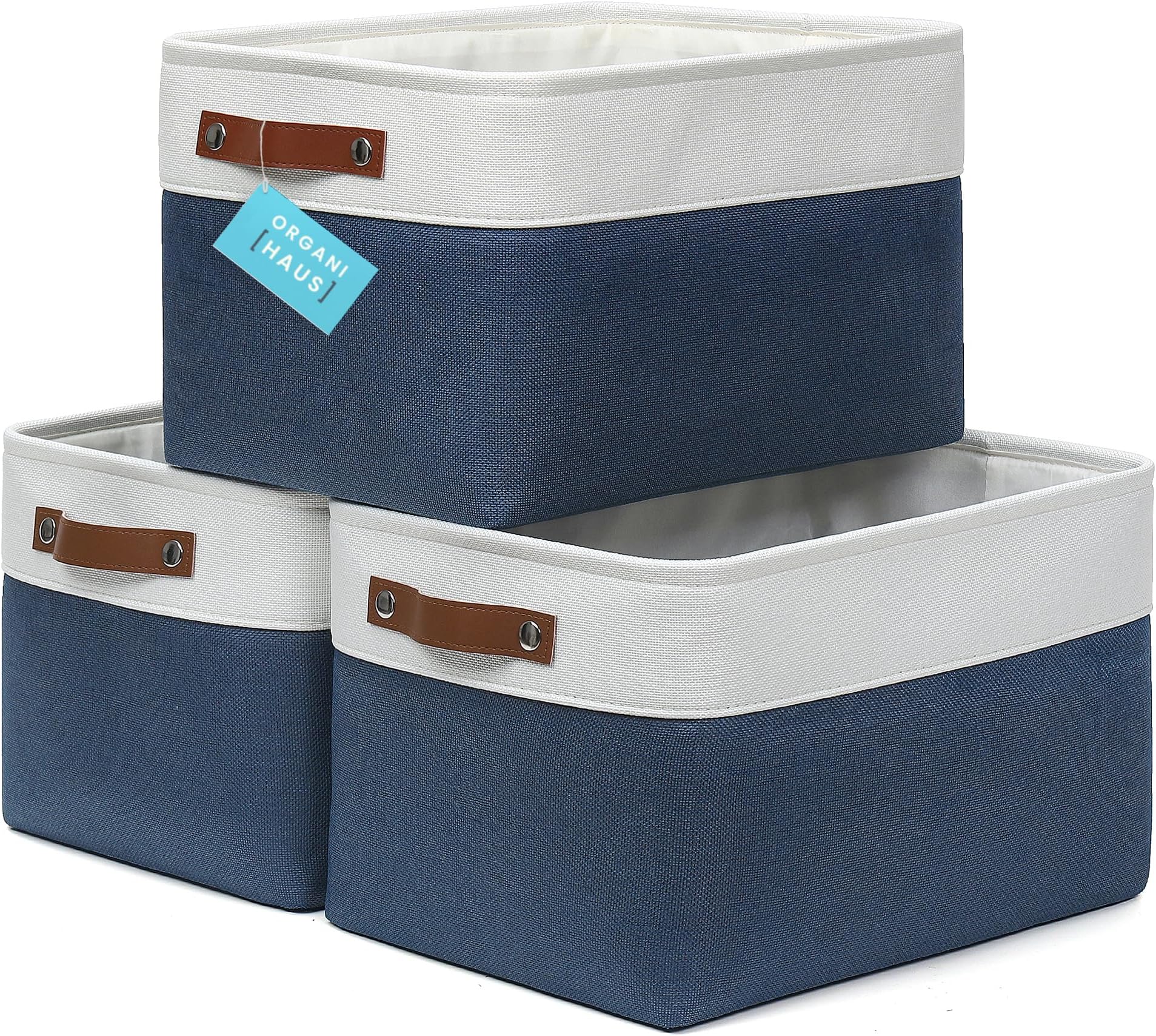 Amazon.com: meekoo 8 Pack Collapsible Storage Bins Fabric Storage Bins ...