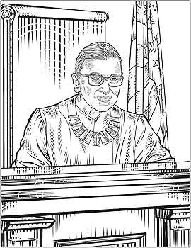 coloring pages of the supreme court