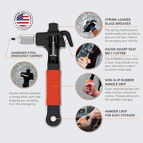 Snapklik.com : Stinger Super Duty Car Emergency Escape Tool, Hardened ...