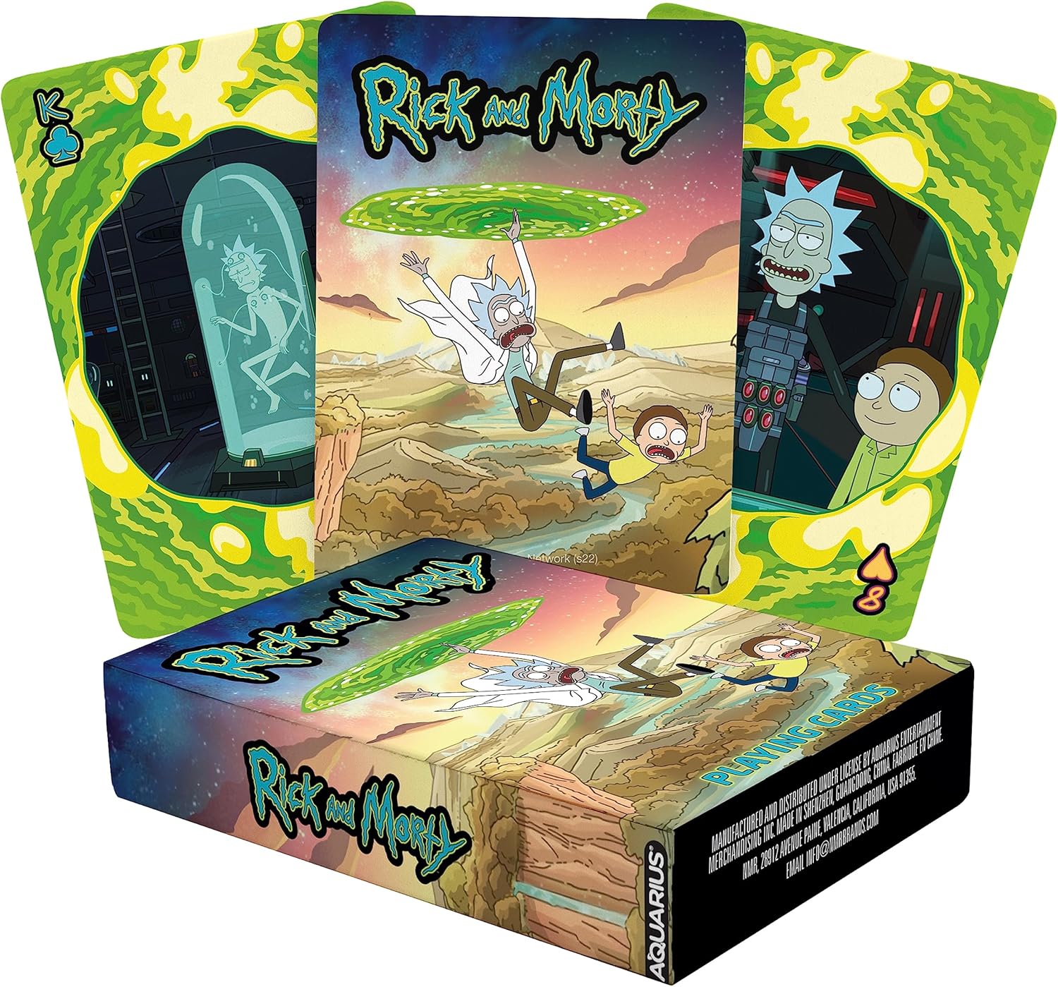 AQUARIUS Rick and Morty Playing Cards – Rick and Morty Themed Deck of ...