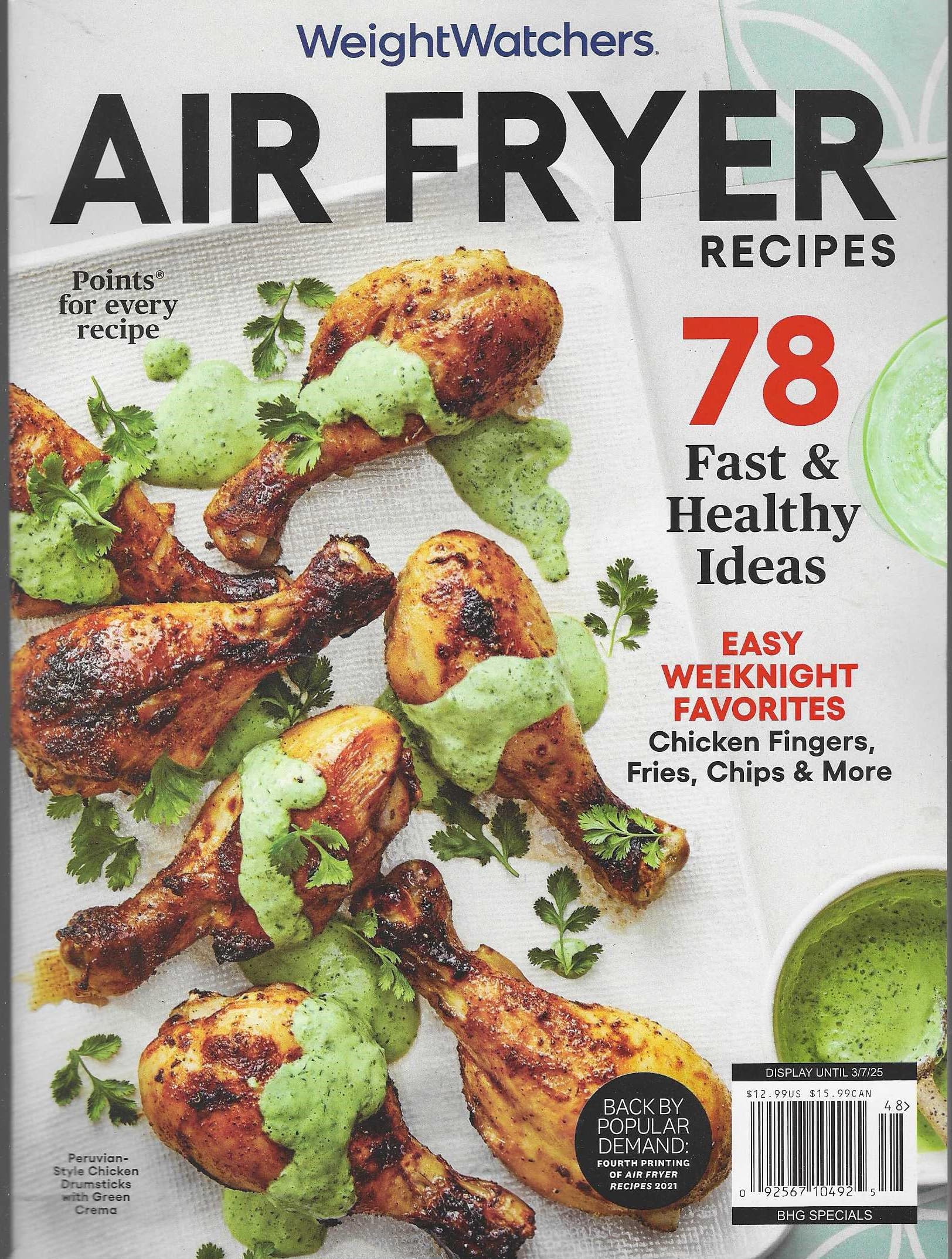 Weight Watchers Magazine 2025 Air Fryer Recipes: muitiple: Amazon.com ...