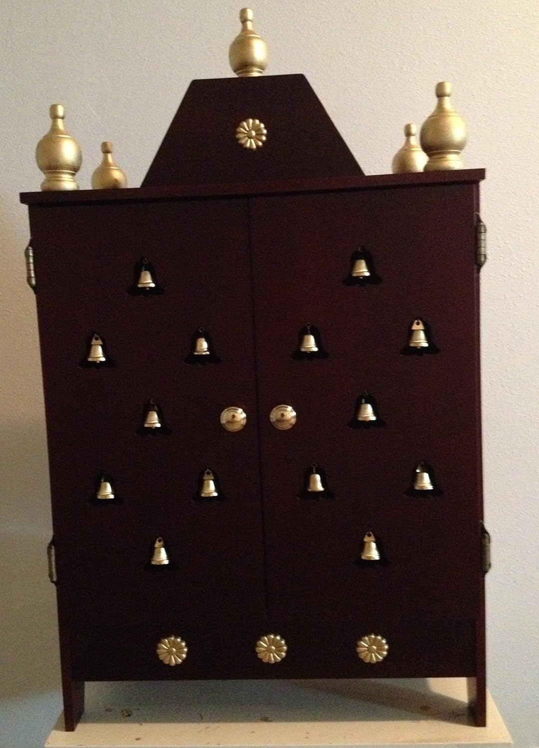 Amazon.com : Small Hindu Temple, Buddhist Altar 32" tall mandir with 3 ...