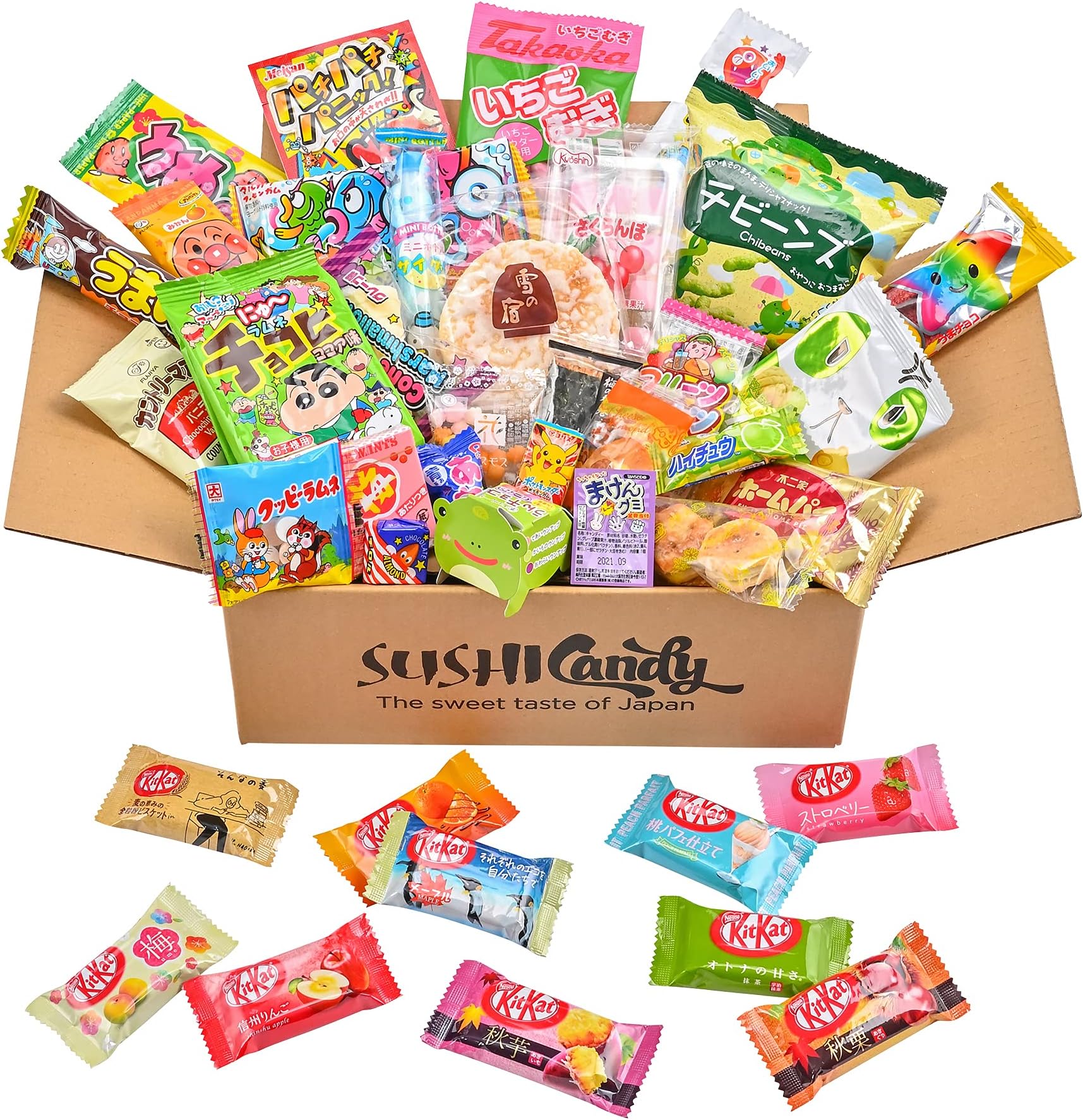 Amazon.com: 40 Japanese Candy Box 30 Japanese Snacks Plus 10 Japanese ...