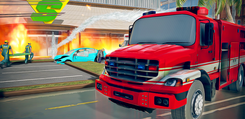 Fire Fighter Truck Emergency Rescue 3D: Fire Truck Driver Simulation ...