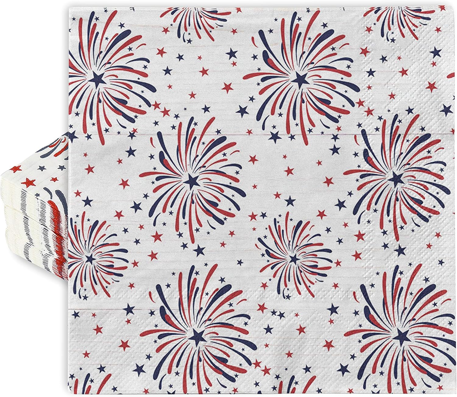 Amazon.com: AnyDesign 80Pcs Firework Paper Napkins 6.5 x 6.5 Inch ...