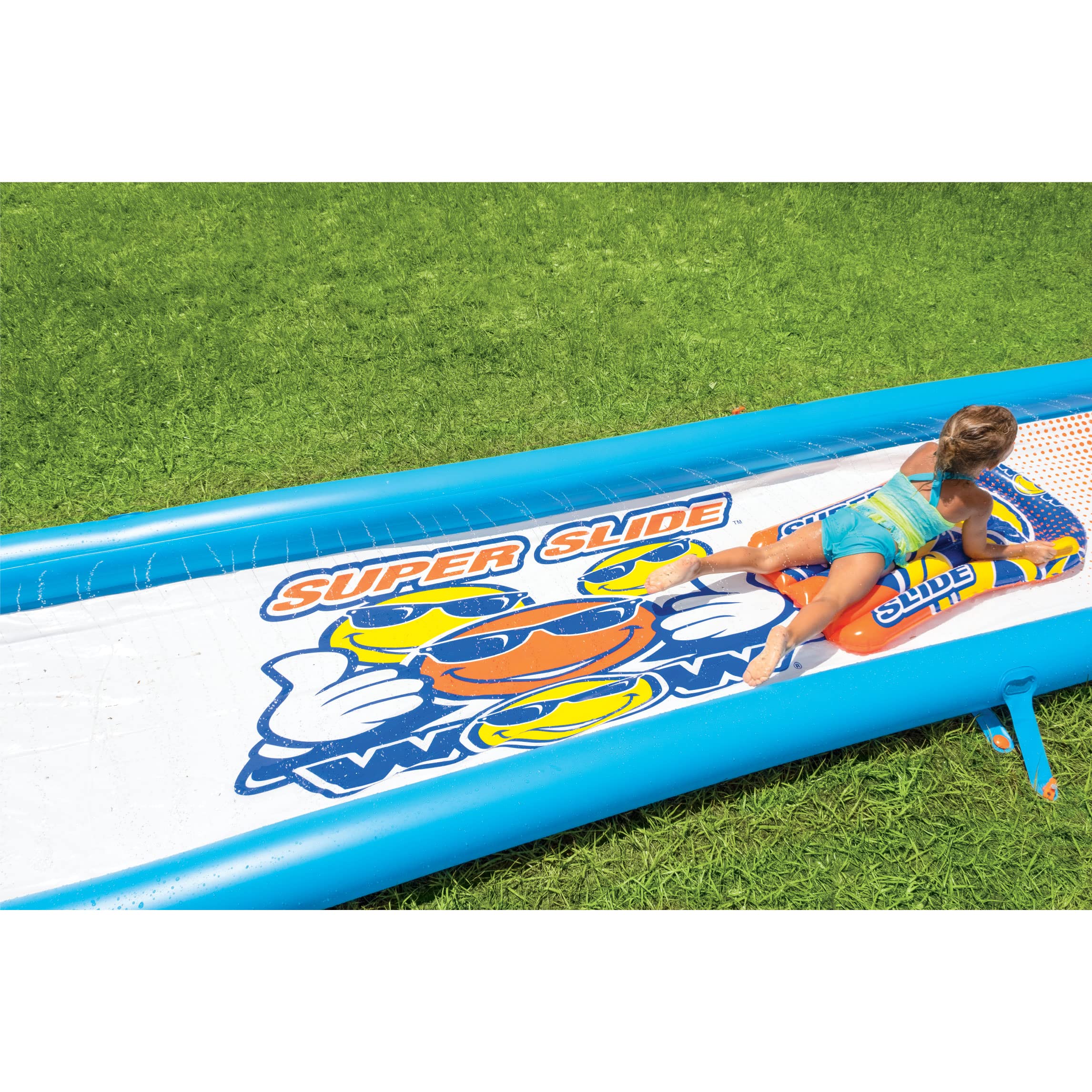 Wow Sports Pool Slide and Smile, Single Lane Slip and Slide, Water ...