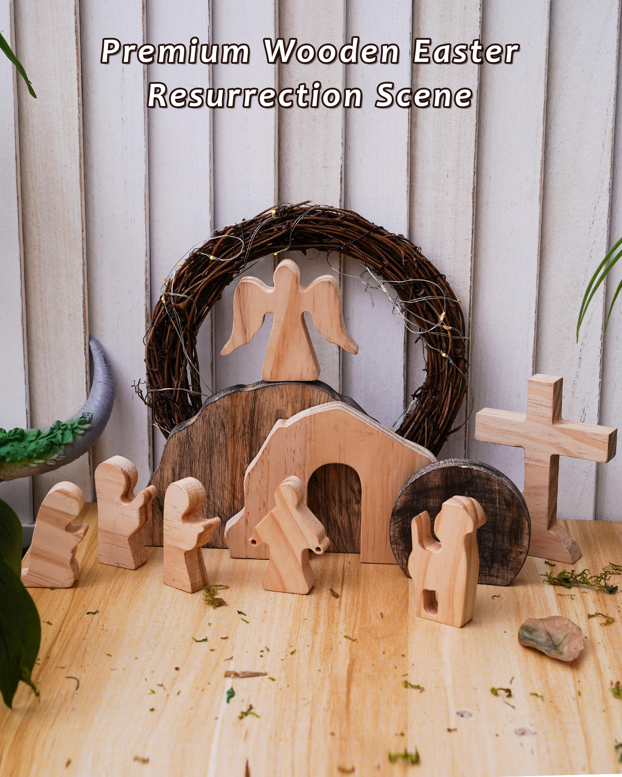 Snapklik.com : FONYICK 11 Pcs Easter Resurrection Scene Set, Small ...