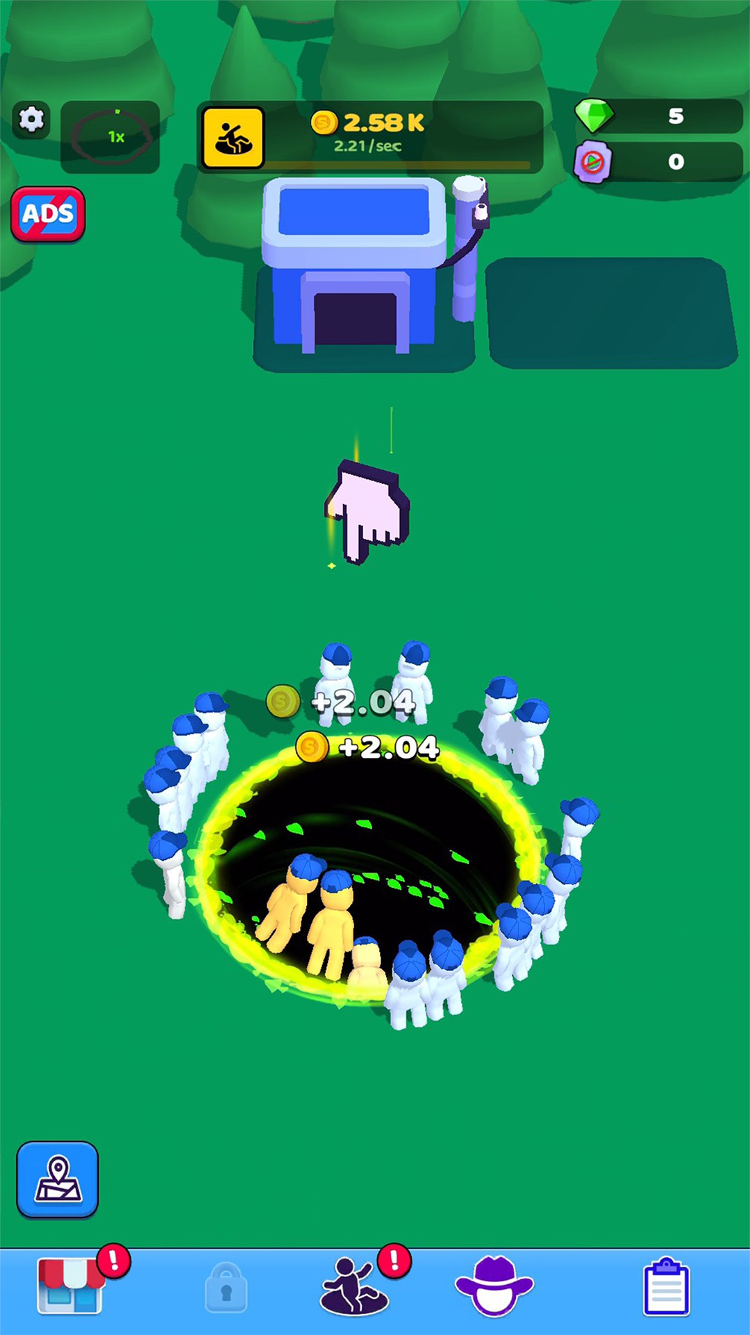 Crowd eater: Idle black hole. Destroying crowd simulator - App on ...
