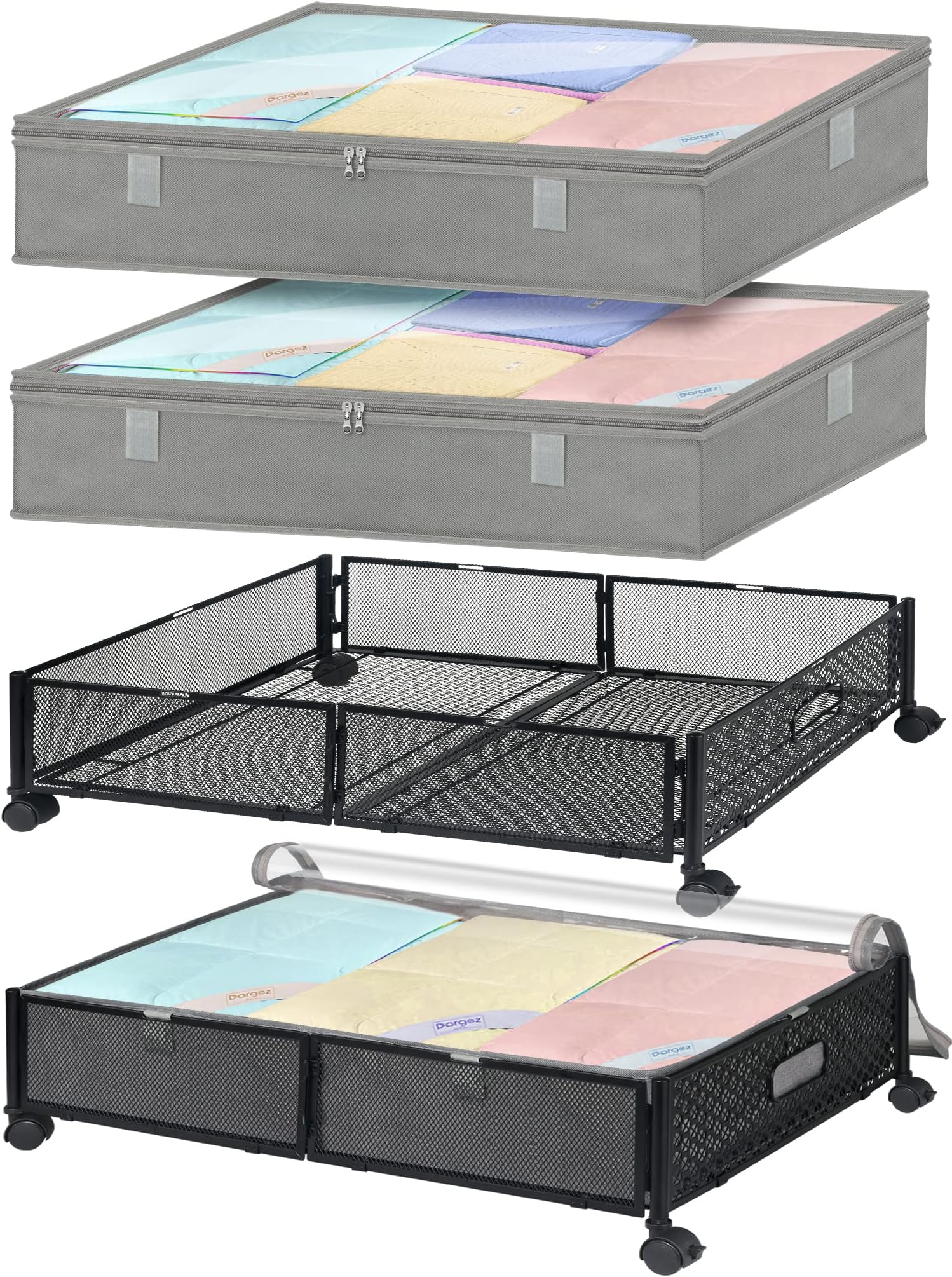 Amazon.com: JANE EYRE Under Bed Storage - 2 Pack Underbed Storage ...