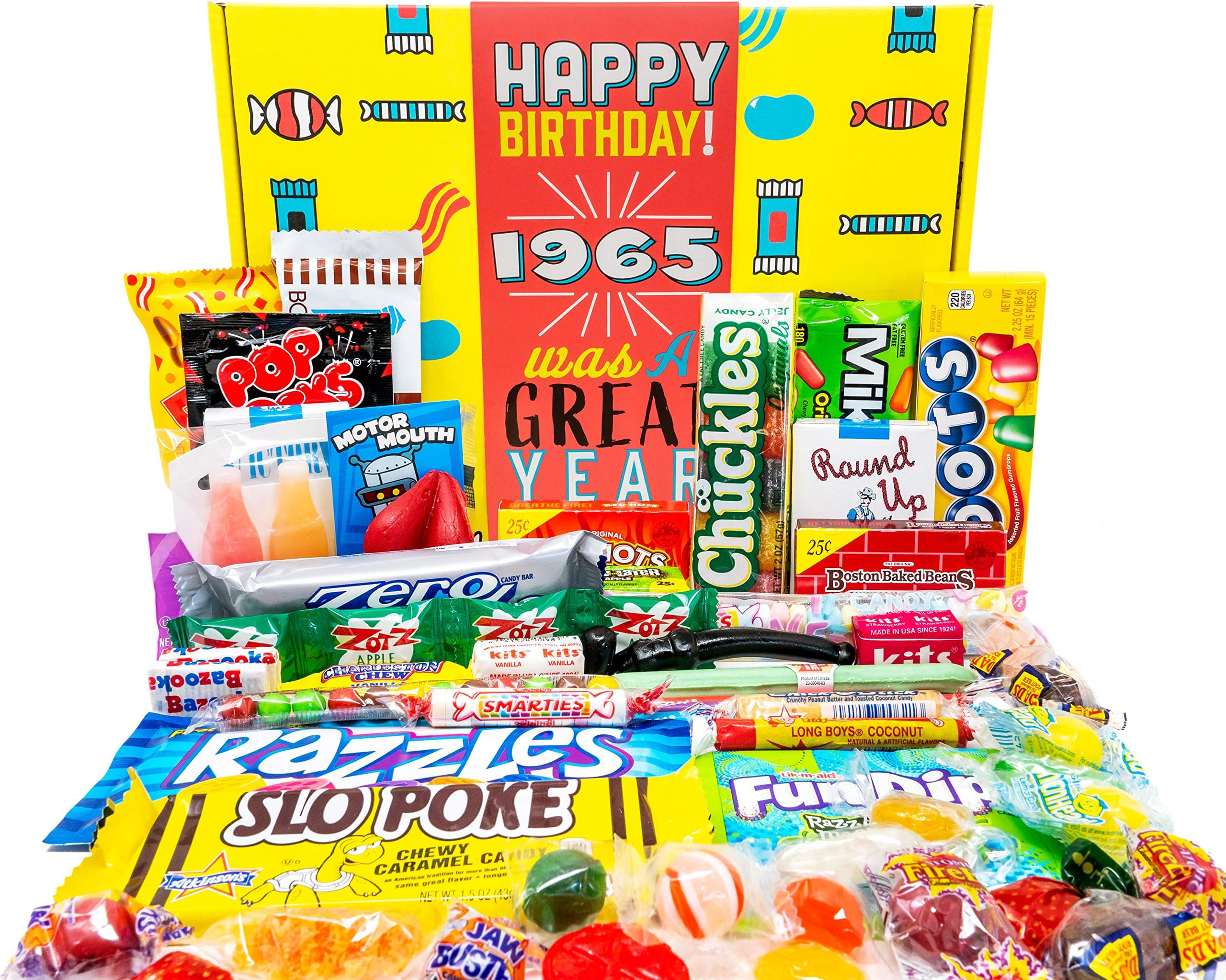 Amazon.com : RETRO CANDY YUM 60th Birthday Gift Box Assortment of ...