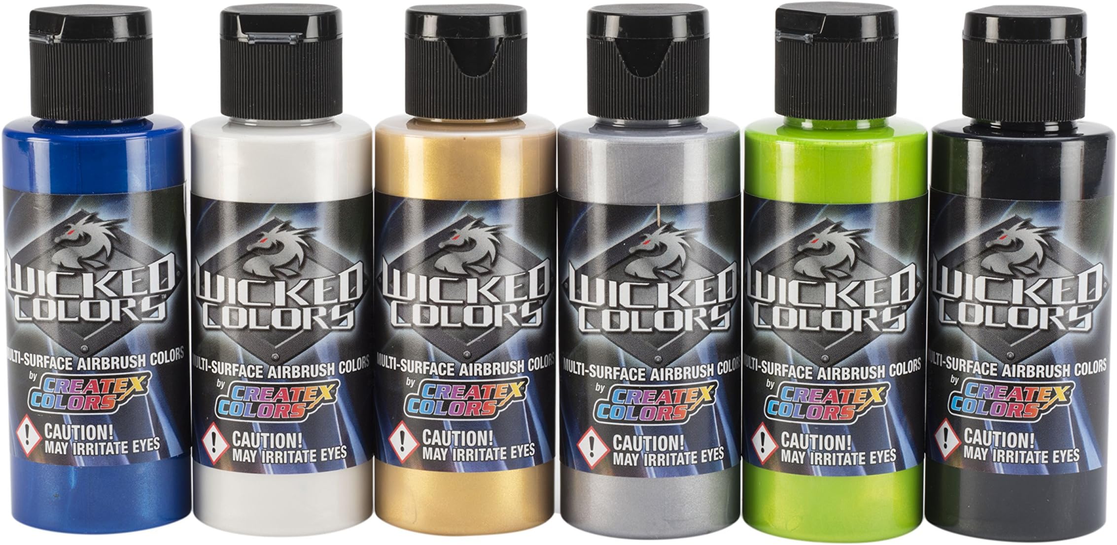 Amazon.com: Createx 66 Wicked Colors 2oz Complete Colors Airbrush Paint ...