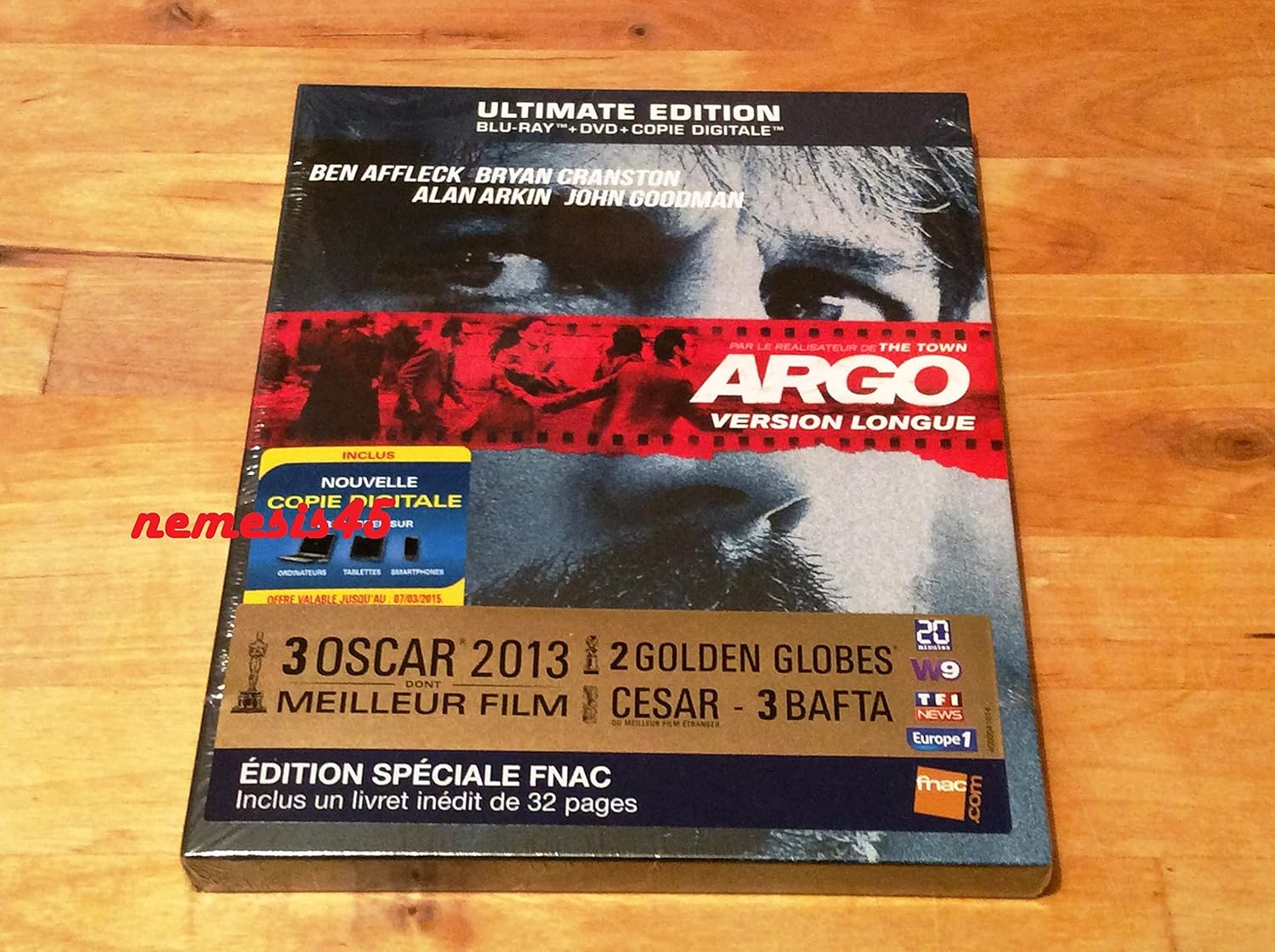 Amazon.com: Argo - Ultimate Edition (Blu-Ray + DVD + Copie Digitale ...