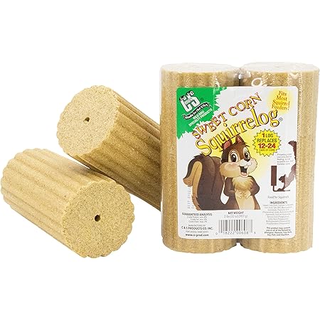 Amazon.com : C&S Sweet Corn Squirrelog With Hanger Starter Kit : Dry ...