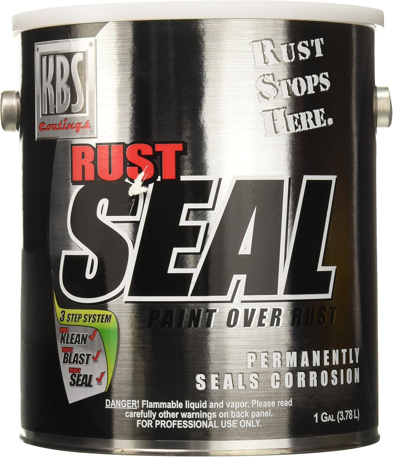 Amazon.com: KBS Coatings 4502 Satin Black RustSeal - 1 Gallon : Automotive
