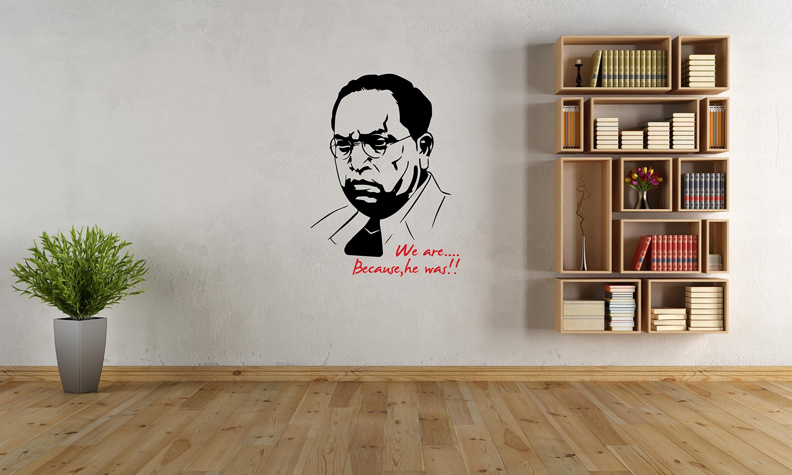 Buy marvellous Vinyl Dr. Bhimrao Ambedkar Wall Sticker, 70 x 50 cm ...