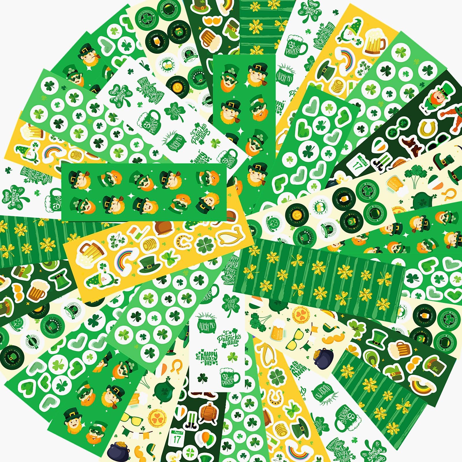 Amazon.com: Ozepao 32 Sheets St Patricks Day Stickers for Kids, Irish ...