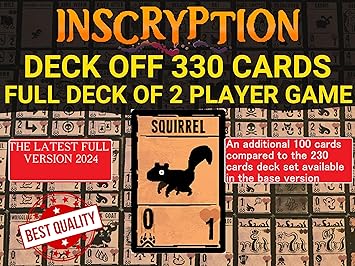 Amazon.com: Inscryption Card Game with 330 Laminated Cards with Game ...