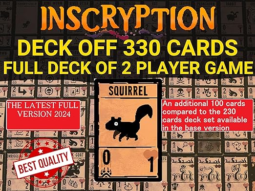 Amazon.com: Inscryption Card Game with 330 Laminated Cards with Game ...