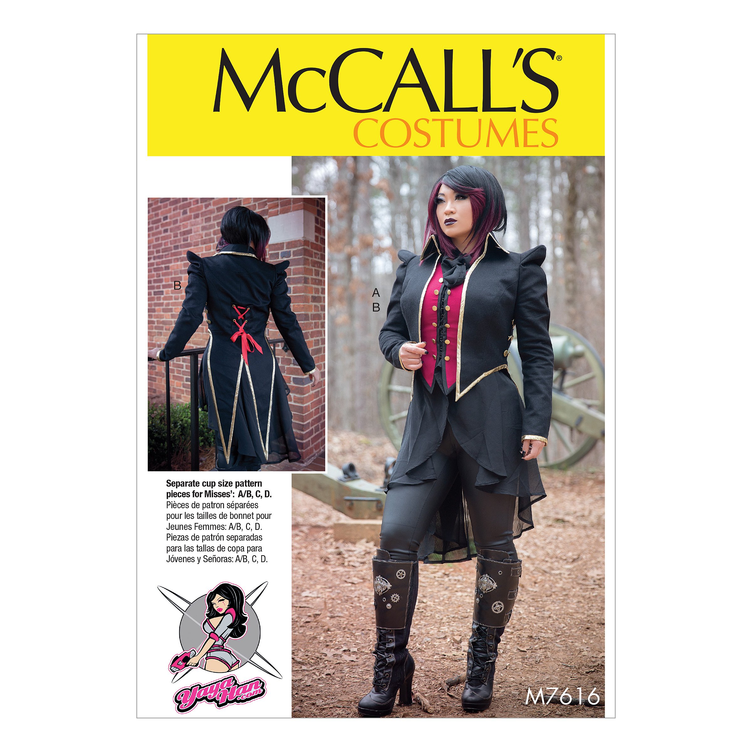 Amazon.com: McCall's Patterns Vest and Jacket Gothic Cosplay Costume ...
