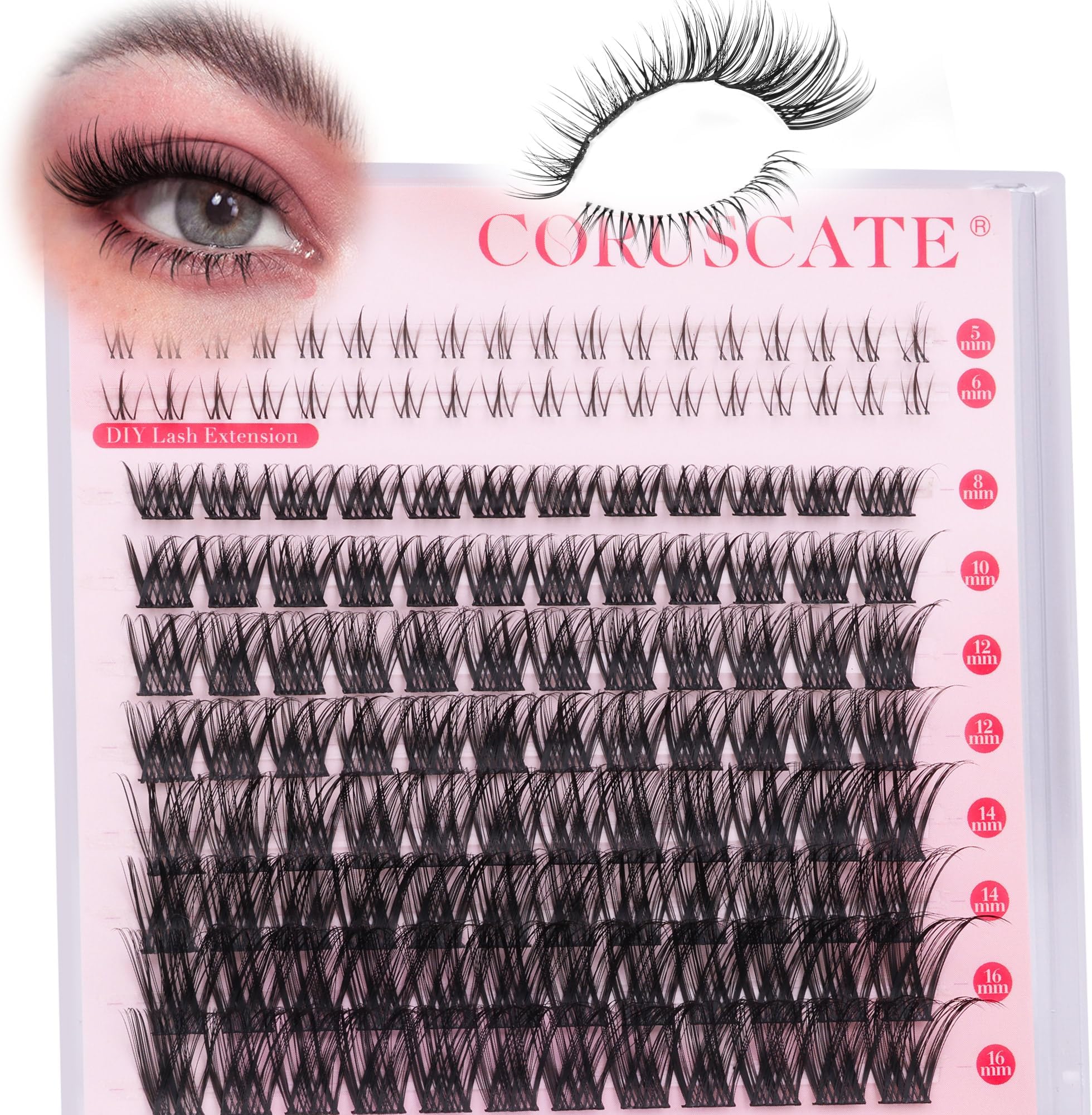 Amazon.com: Lash Clusters with Bottom Lashes, Wispy Eyelash Clusters ...