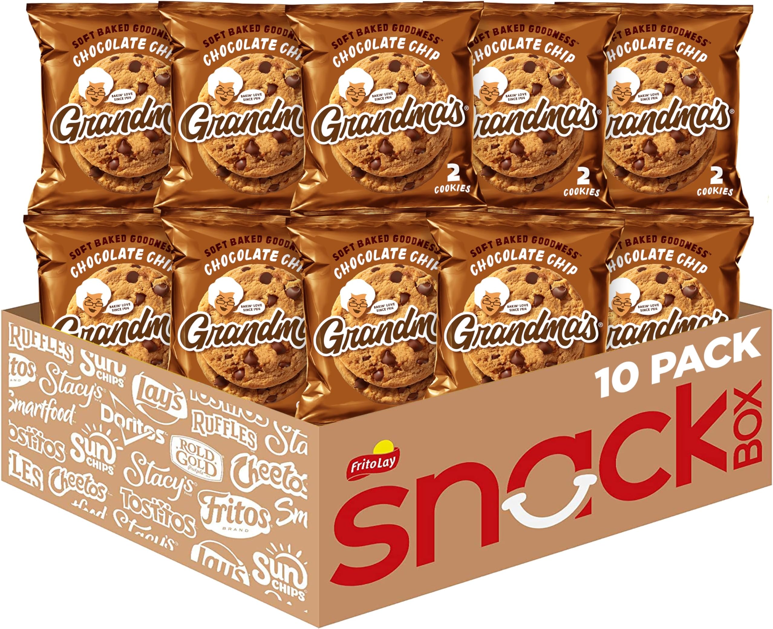 Amazon.com: Grandma's Big Cookies, Chocolate Chip, (10 Pack)