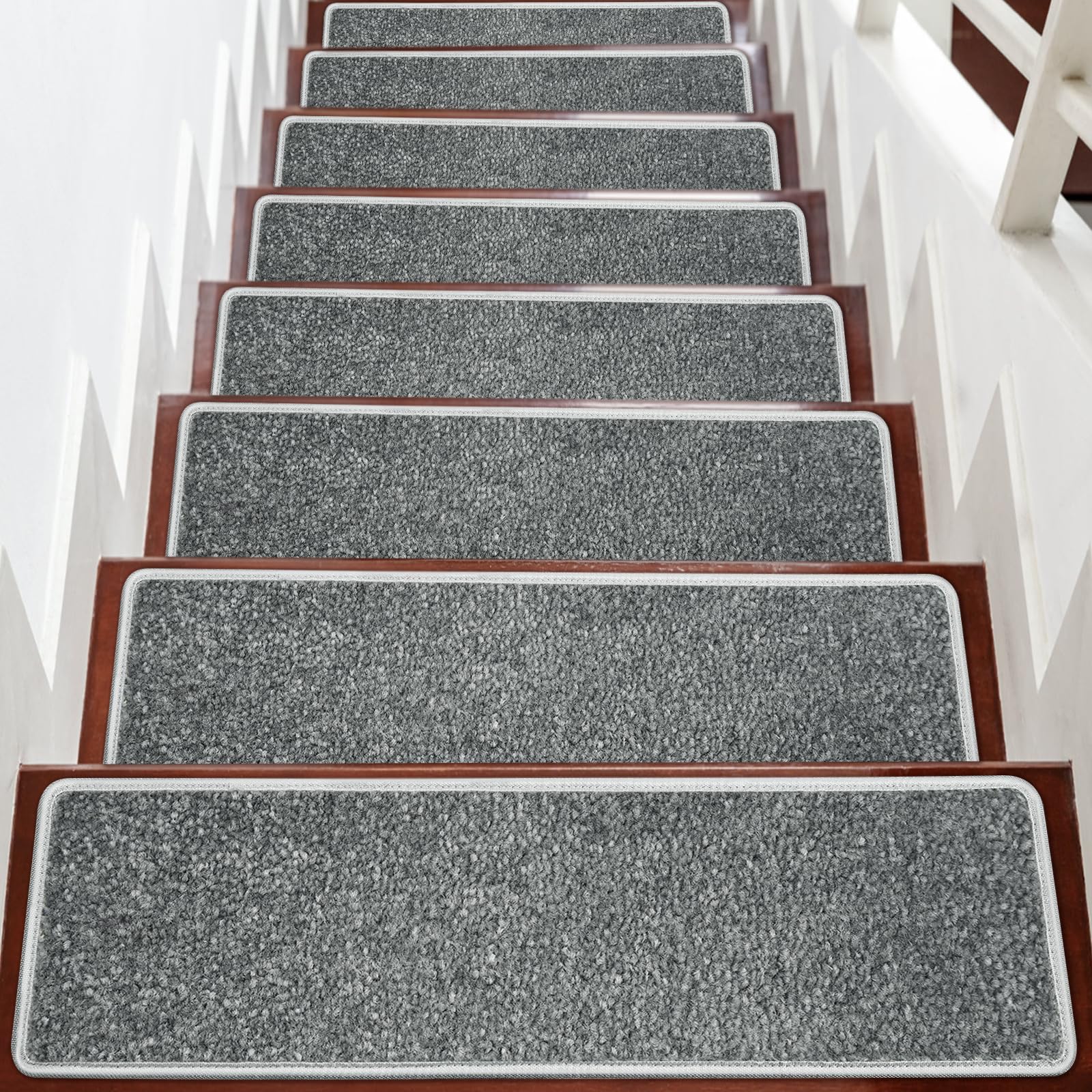 Amazon.com: EzKamfort Stair Treads Non-Slip Indoor - 15 Pack Carpet ...