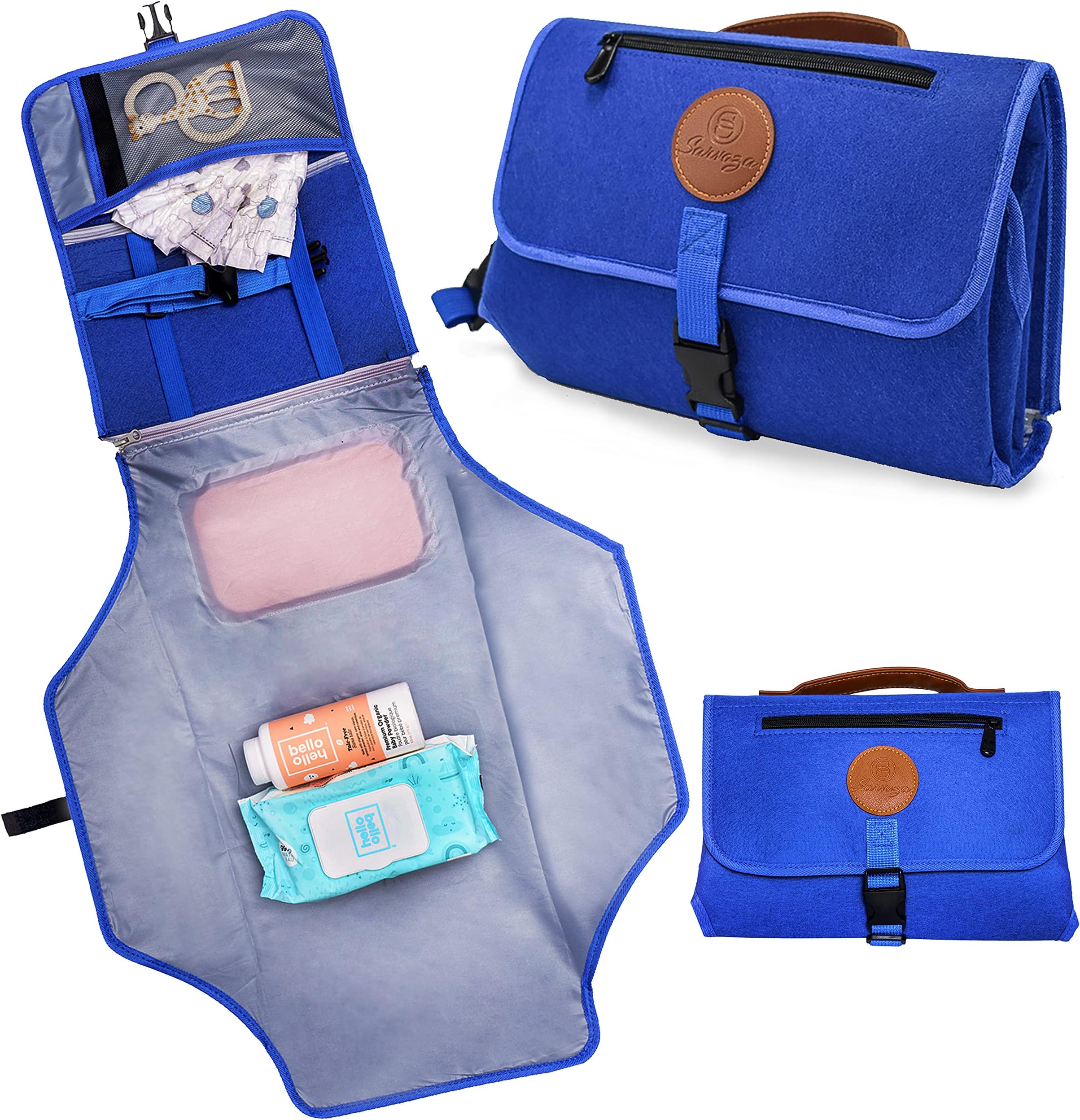 Amazon.com : Portable Changing Pad with Shoulder Strap - Detachable ...