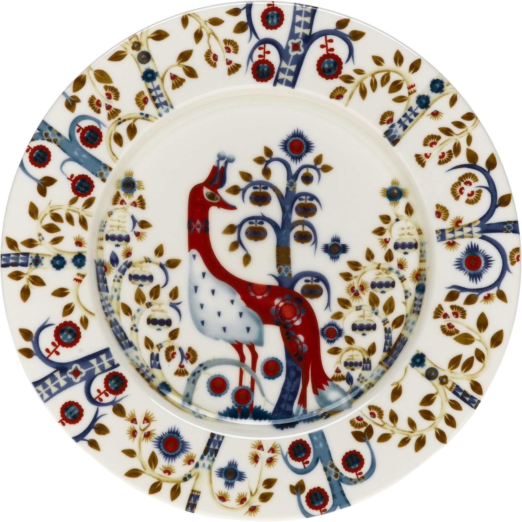 Amazon.com | Iittala Taika Salad Plate, White with design, 8.75-Inch ...