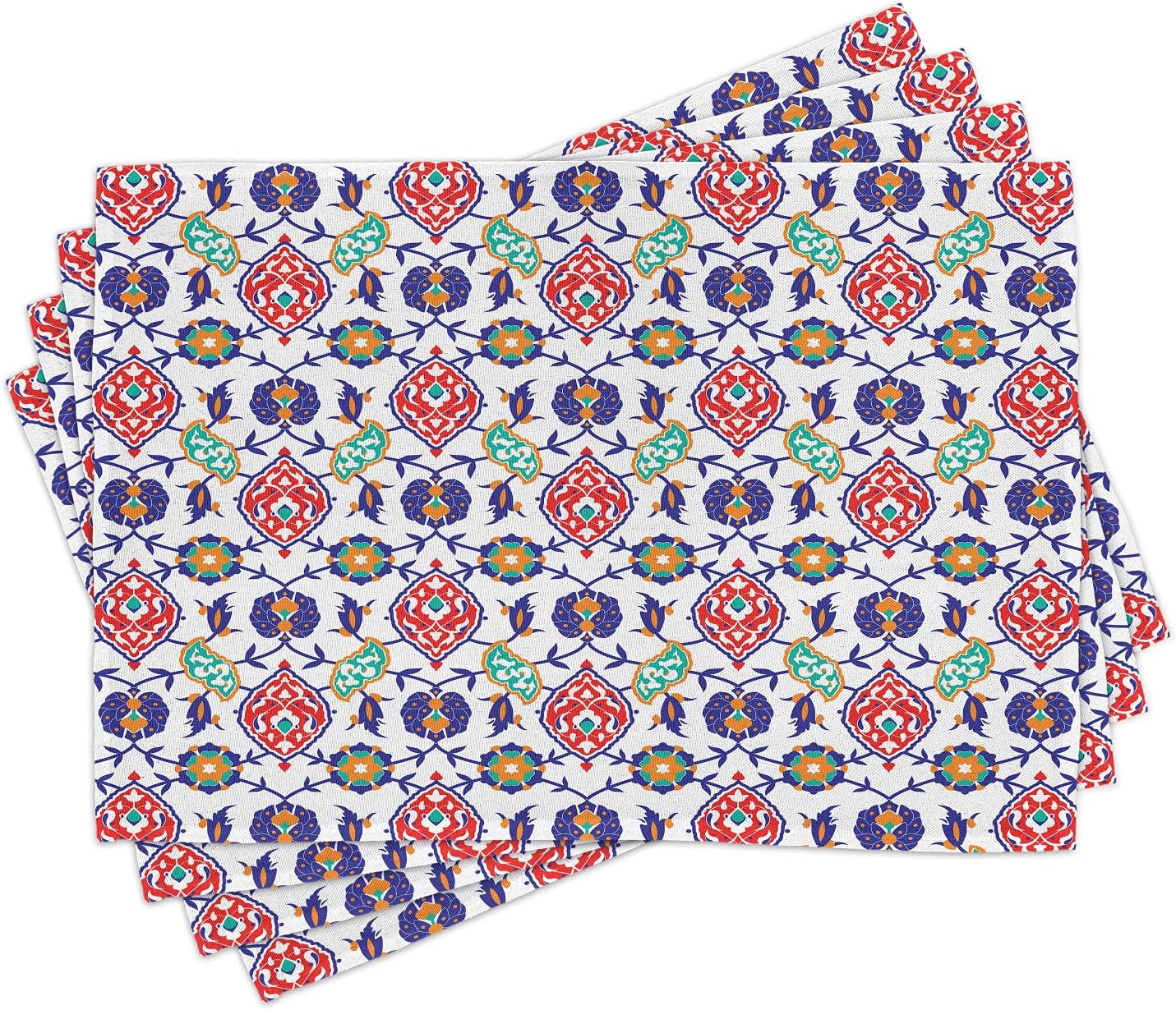 Amazon.com: Ambesonne Traditional Place Mats Set of 4, Classic Ottoman ...