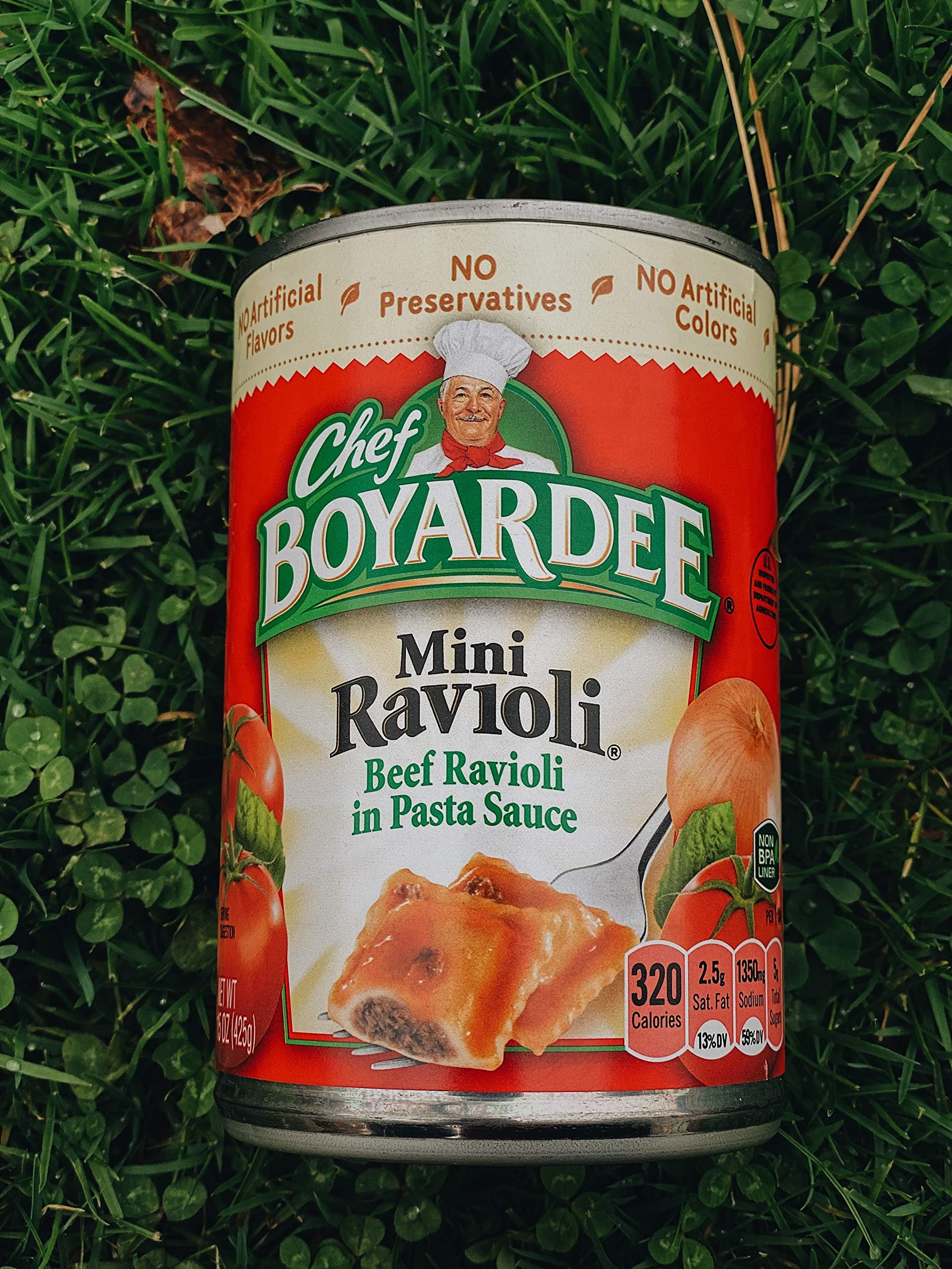 Amazon.com: Chef Boyardee Mini Beef Ravioli, Microwave Pasta, Canned ...