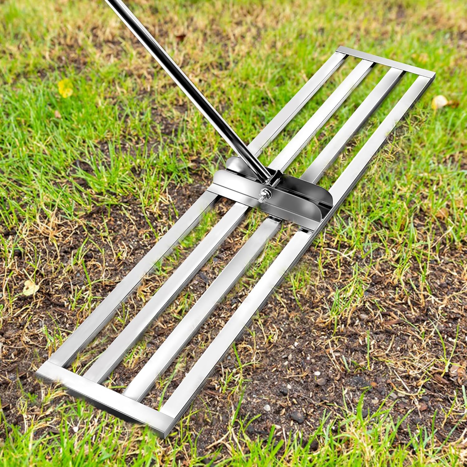 Amazon.com : Rengue Lawn Leveling Rake, 48'' x 10'' 7.2ft Stainless ...