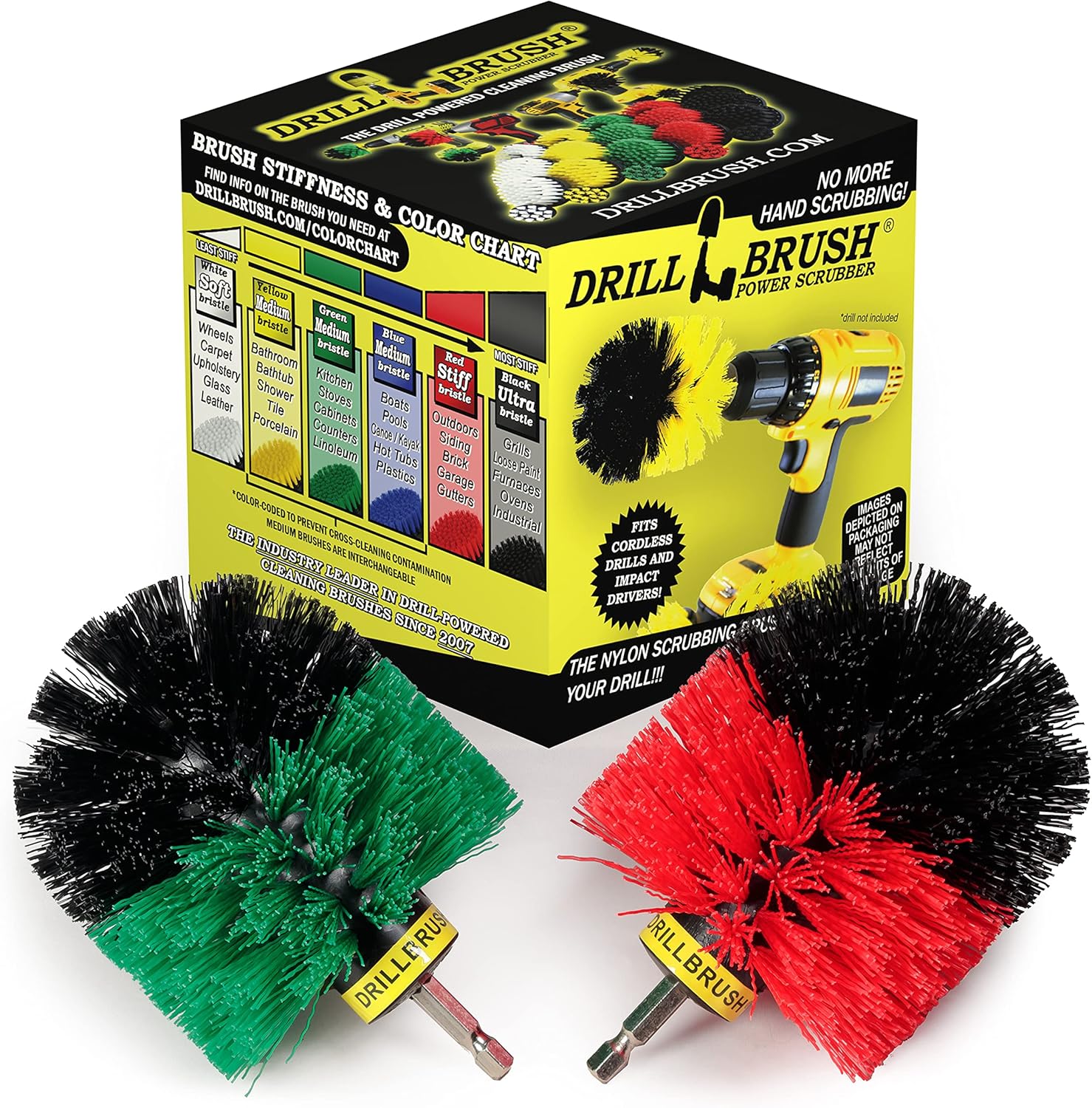 Amazon.com: Drill Brush Power Scrubber - Kitchen Cleaning - Dish Brush ...