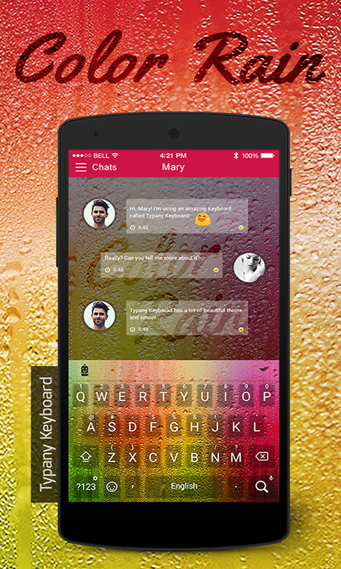 Color Rain Theme&Emoji Keyboard:Amazon.de:Appstore for Android