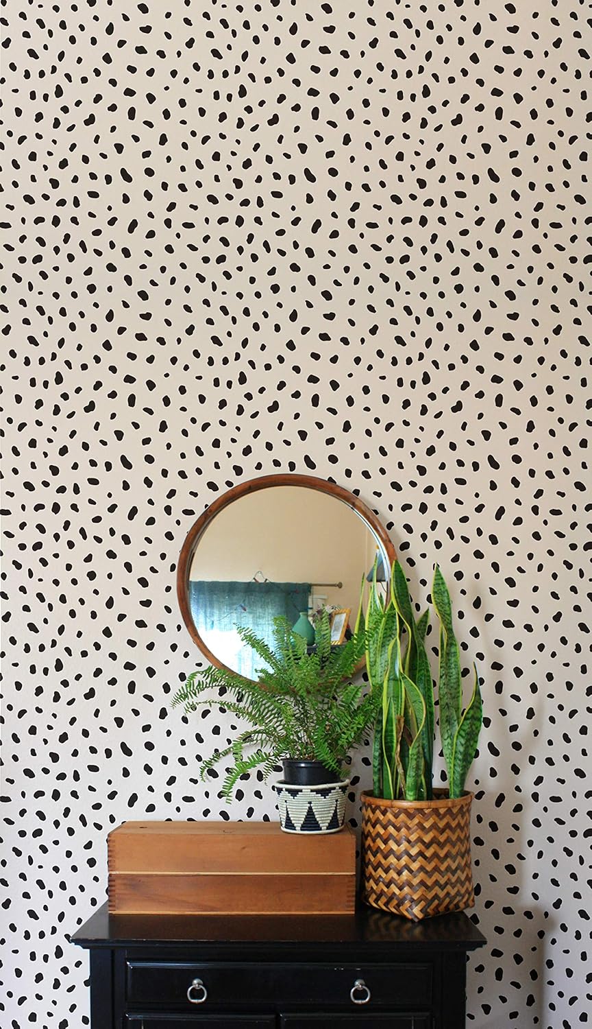 Leopard Print Stencil For Walls