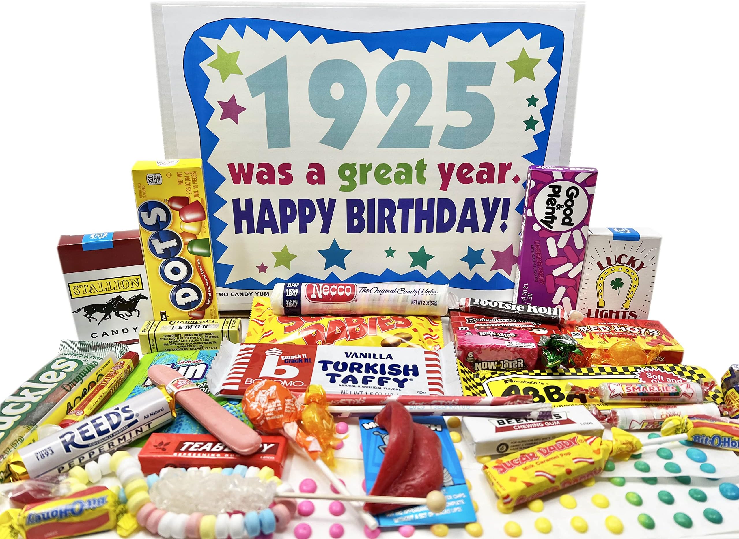 Amazon.com : RETRO CANDY YUM ~ 1943 82nd Birthday Gift Box Nostalgic ...