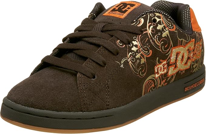 DC Women's Pixie 3 Sneaker,D. Chocolate/B. Orange,5 M : Amazon.com.au ...
