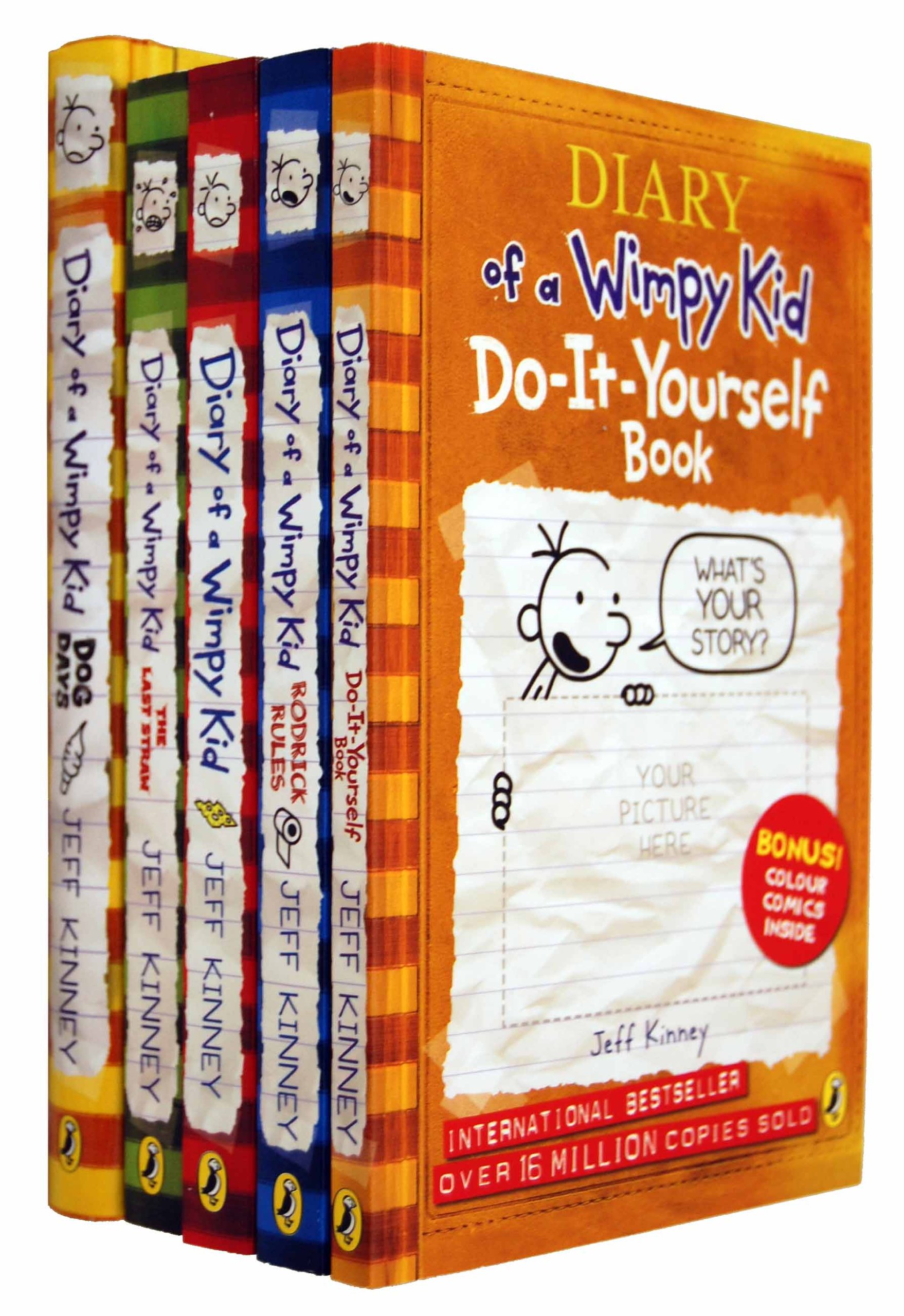 Buy Diary of A Wimpy Kid Collection 5 Books Set Jeff Kinney (The Last ...