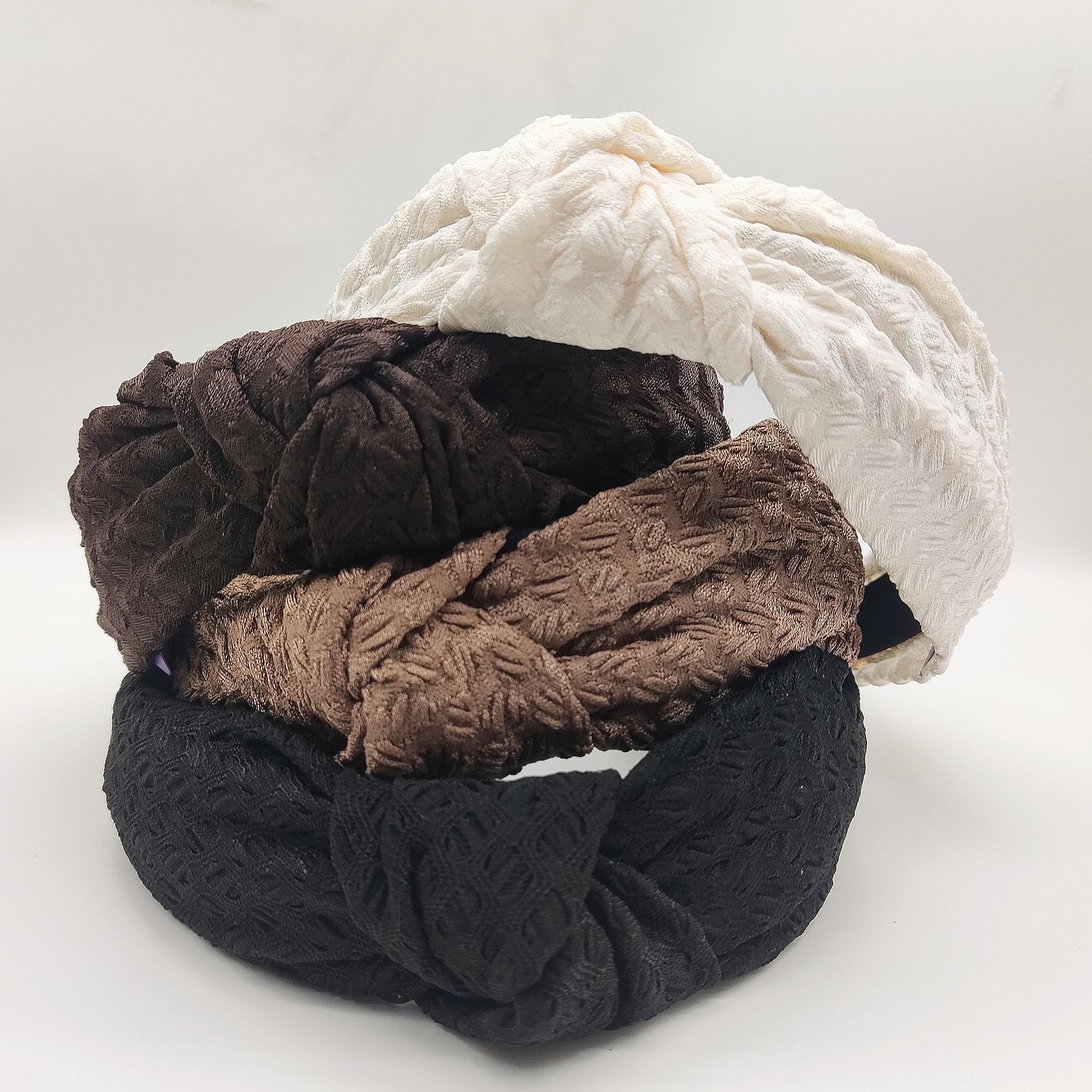 Amazon.com : Lvyeer Velvet Wide Headbands for Women Soft Head Bands ...